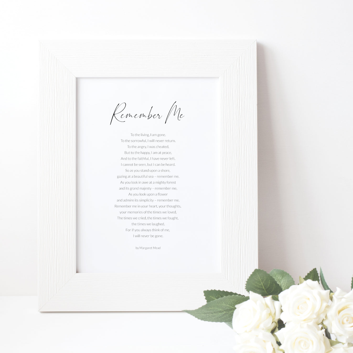 Remember Me Print | Margaret Mead Poem – Embracing Rainbows