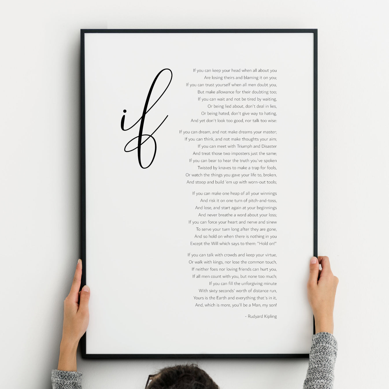 If by Rudyard Kipling Print – Embracing Rainbows